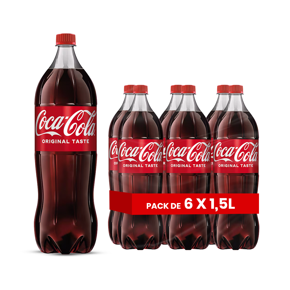 Coca-Cola Classic (EU) – 6 Bottle Pack (6 x 1.5L) | Legendary Soda ...
