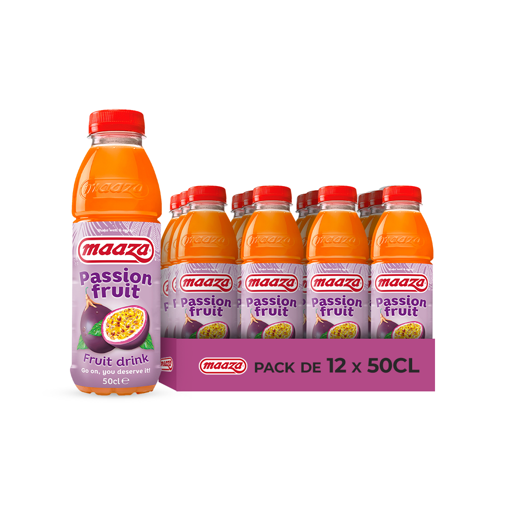 Maaza Fruit de la Passion – Pack de 12 x 50CL | Boisson Fruitée Exotiq ...